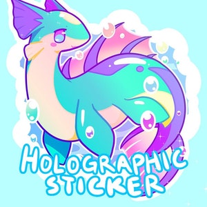 Kiuie Holographic Vinyl Sticker | Etsy