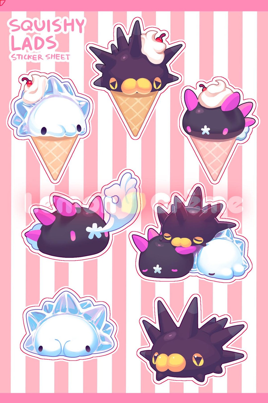 Squishy Lads - Vinyl Sticker Sheet - Etsy