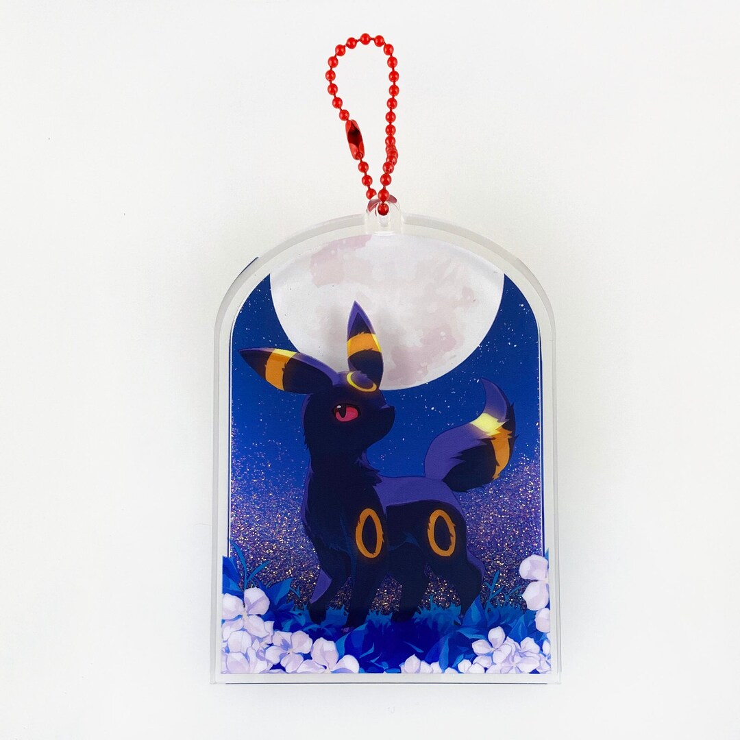 Umbreon Liquid Quicksand Acrylic Charm - Etsy