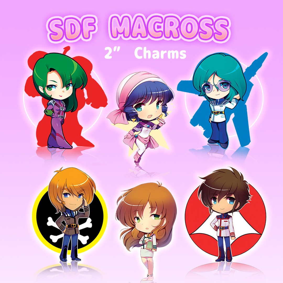 SDF Macross Clear Acrylic Charms - Etsy