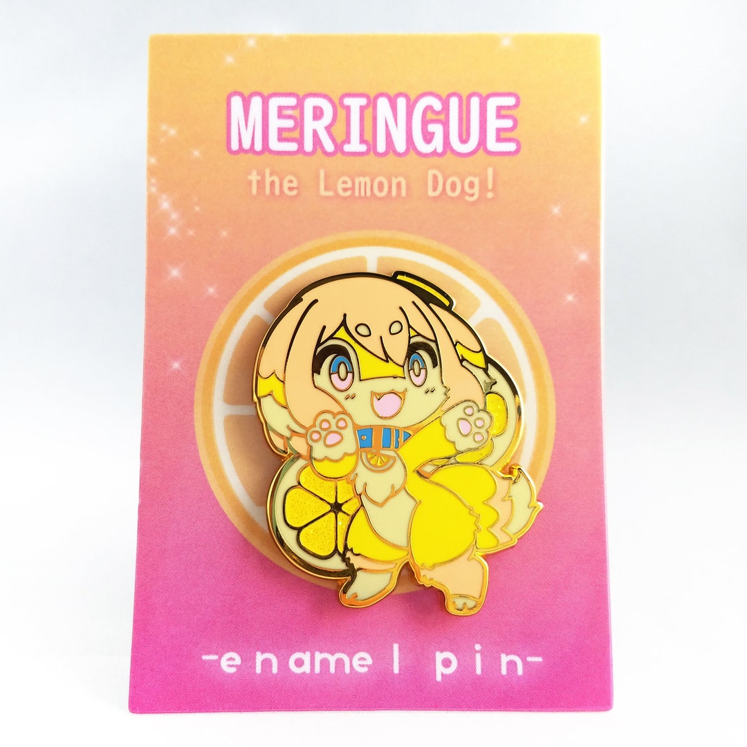 Lemon Dog! Meringue - Enamel Pin - Etsy