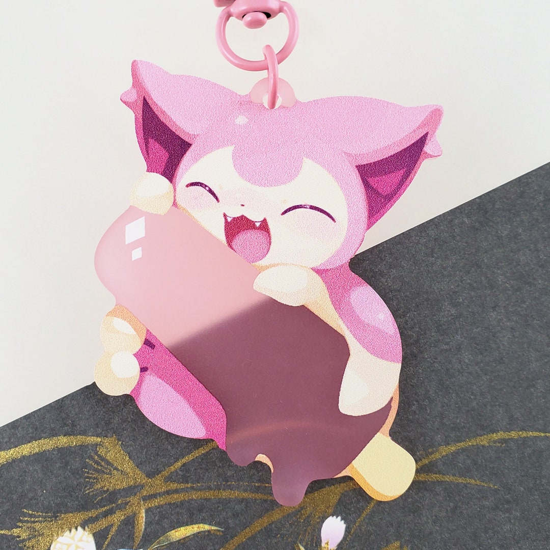 Skitty Pop - Pink Frosted Acrylic Charm - Etsy