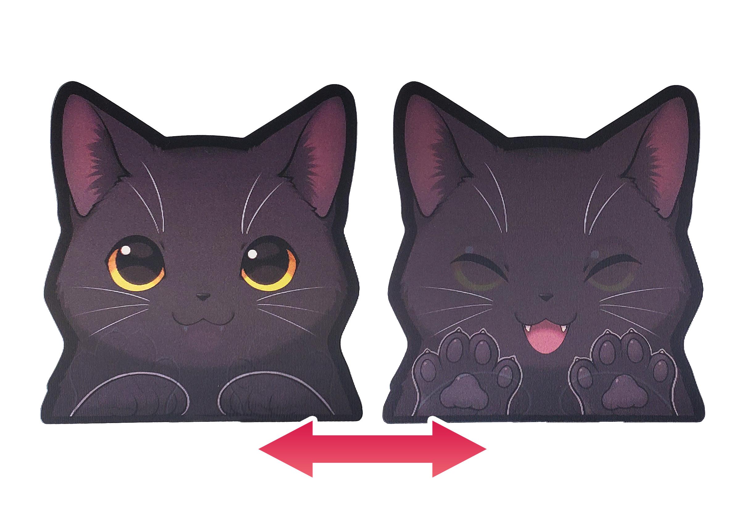 Cat Peeker - Lenticular Sticker [b-grade] - Etsy