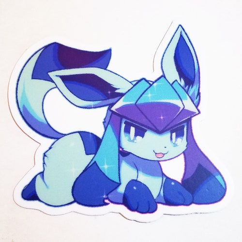 Glaceon Vinyl Sticker - Etsy