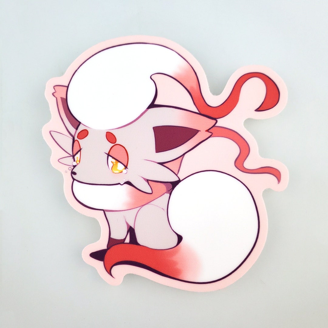 Sad Zorua - Vinyl Sticker - Etsy
