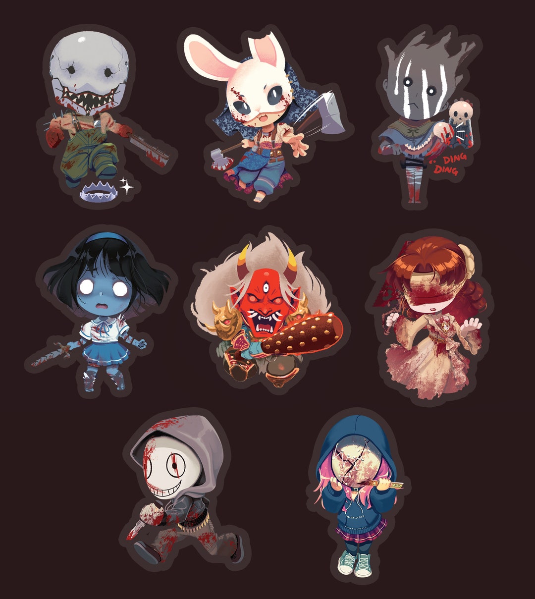 Dbd KILLERS - Clear Acrylic Charms - Etsy