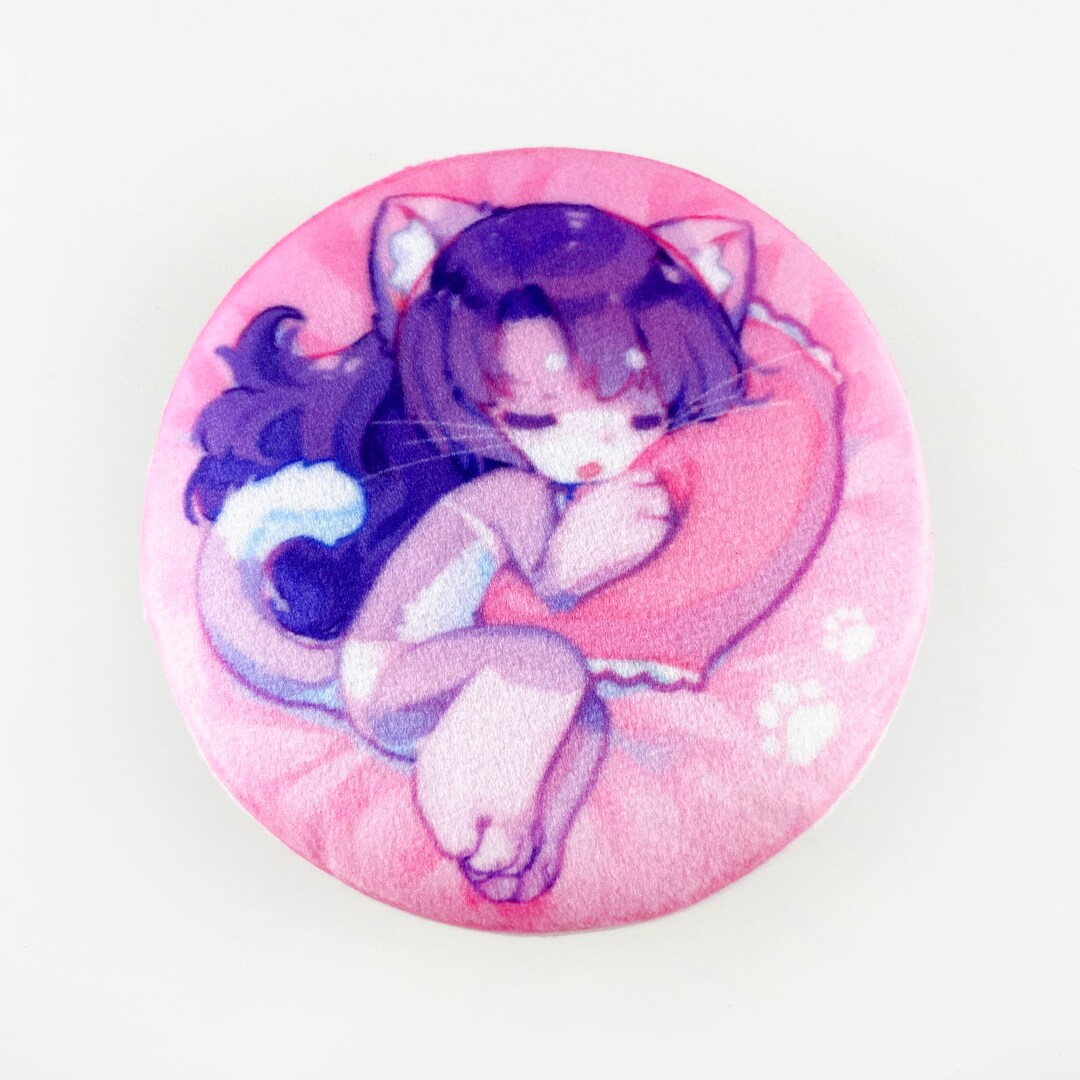 Plum - Squishy Minky Button - Etsy