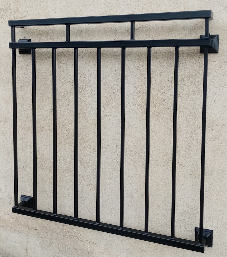 Industrial French Balcony Railing Unit Handmade Handrail - Etsy