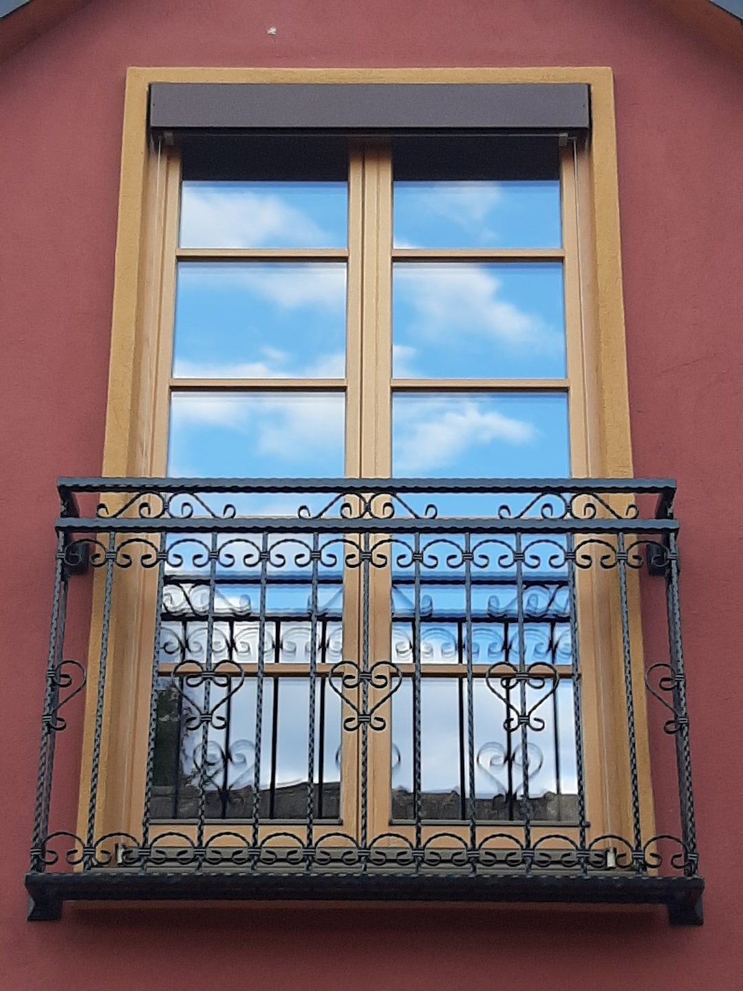 Vintage Wrought Iron French Balcony Railing | Industrial Steel Window ...