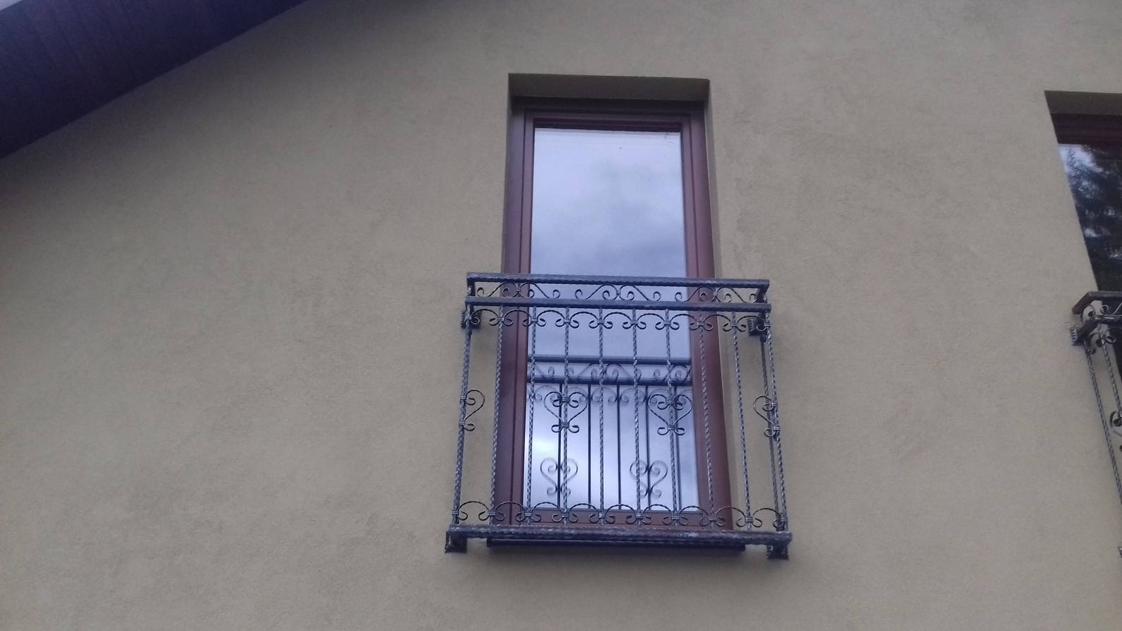 Vintage Wrought Iron French Balcony Railing | Industrial Steel Window ...