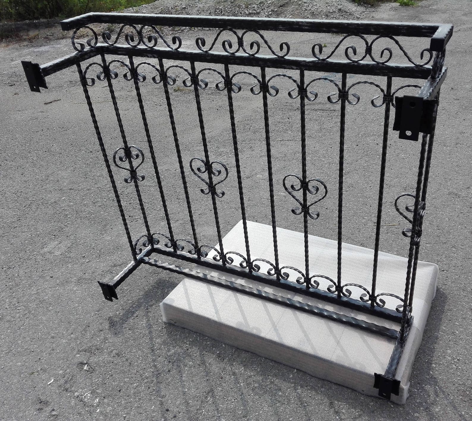 Vintage Wrought Iron French Balcony Railing Unit Balustrades - Etsy