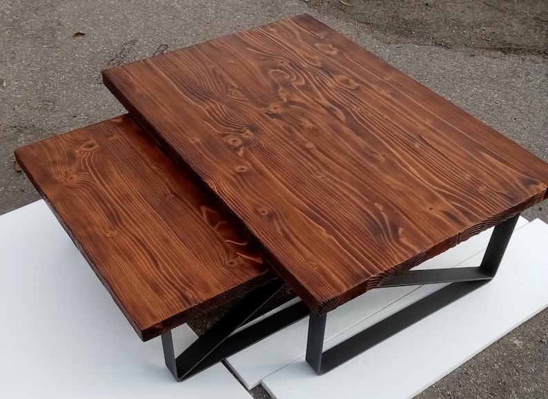 Industrial Coffee Table Set Modern Living Room Home Furniture | Etsy