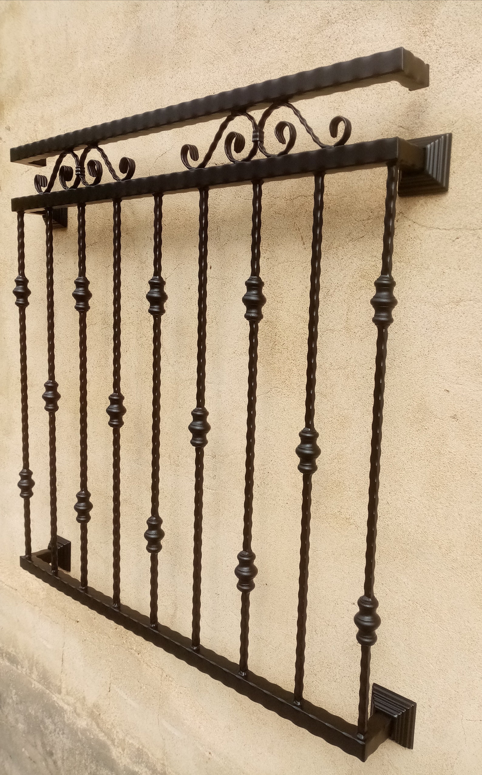 Vintage Wrought Iron French Balcony Railing Unit Handmade - Etsy