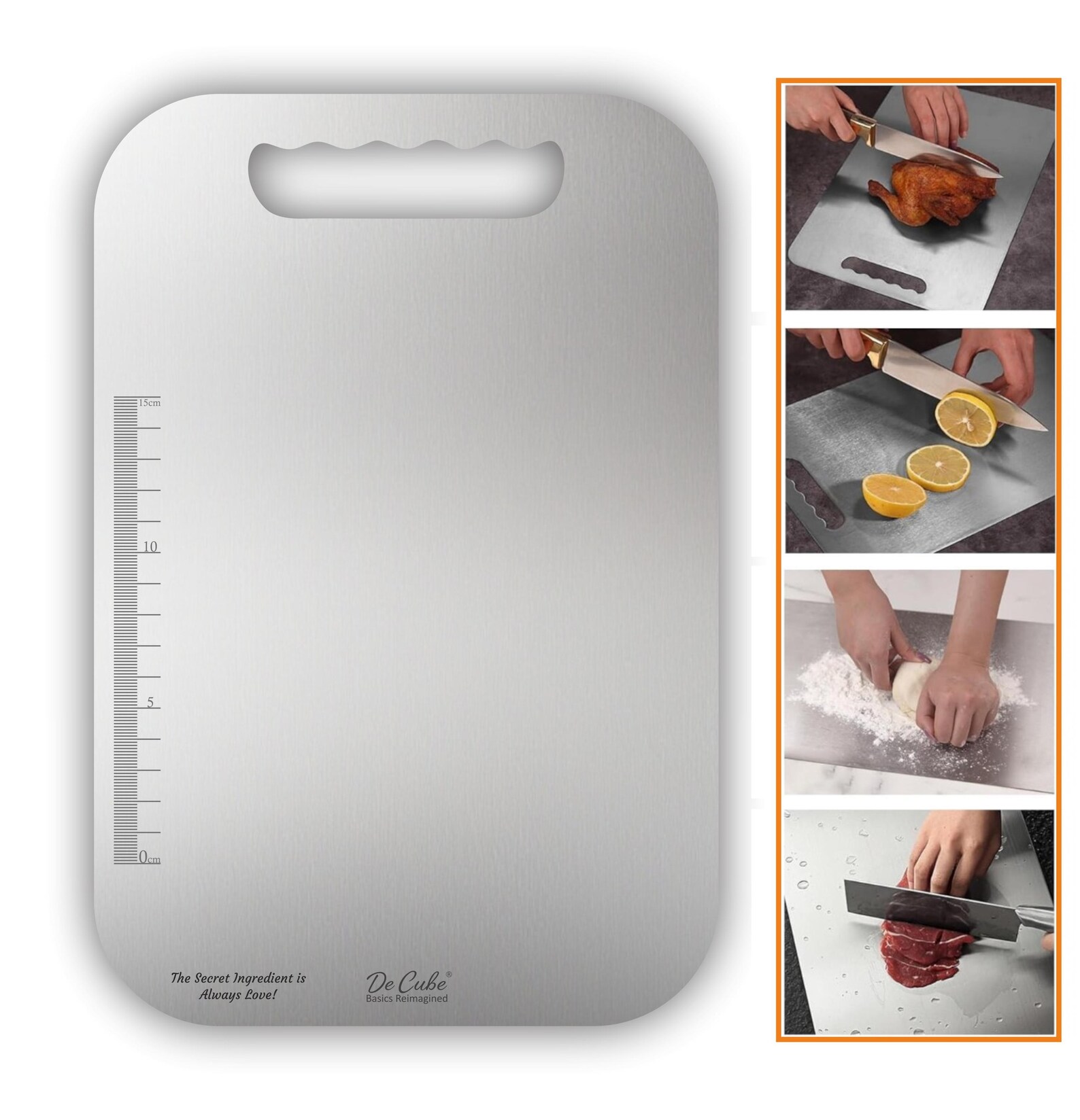 Stainless Steel Cutting Board: Food-grade, Non-stick, Double Sided - Etsy