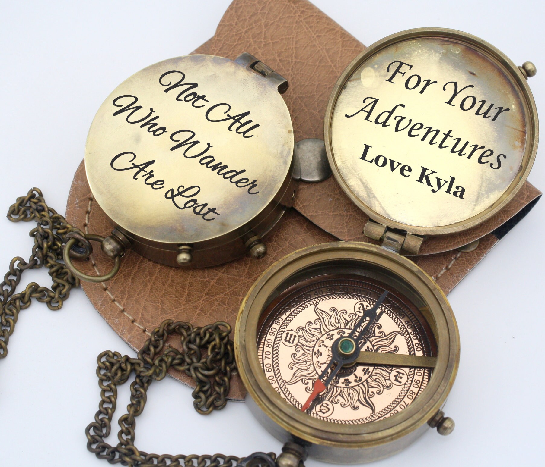 Personalized Engraved Compass, Monogram Compass, Groomsmen Gifts ...
