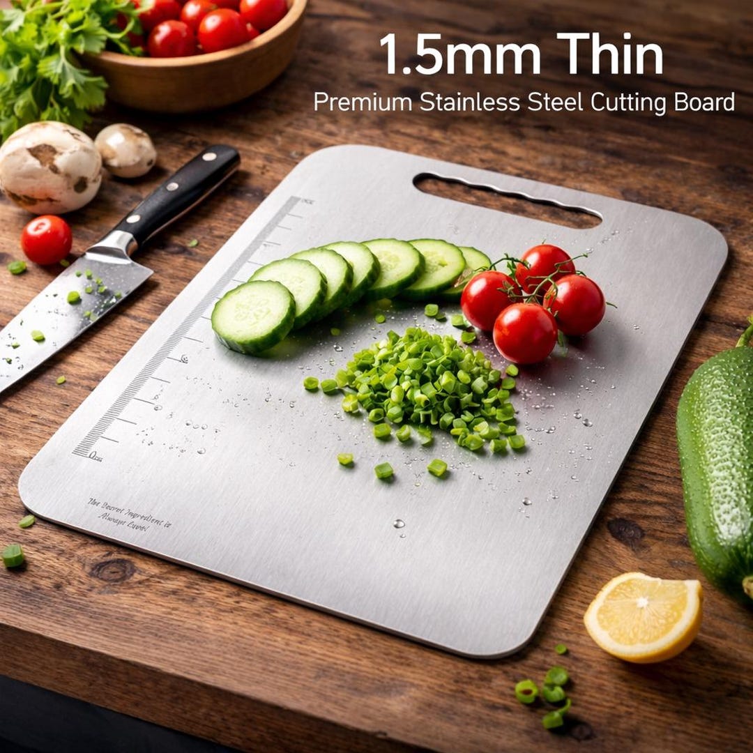 Stainless Steel Cutting Board: Food Grade 304 SS, Double Sided - Etsy