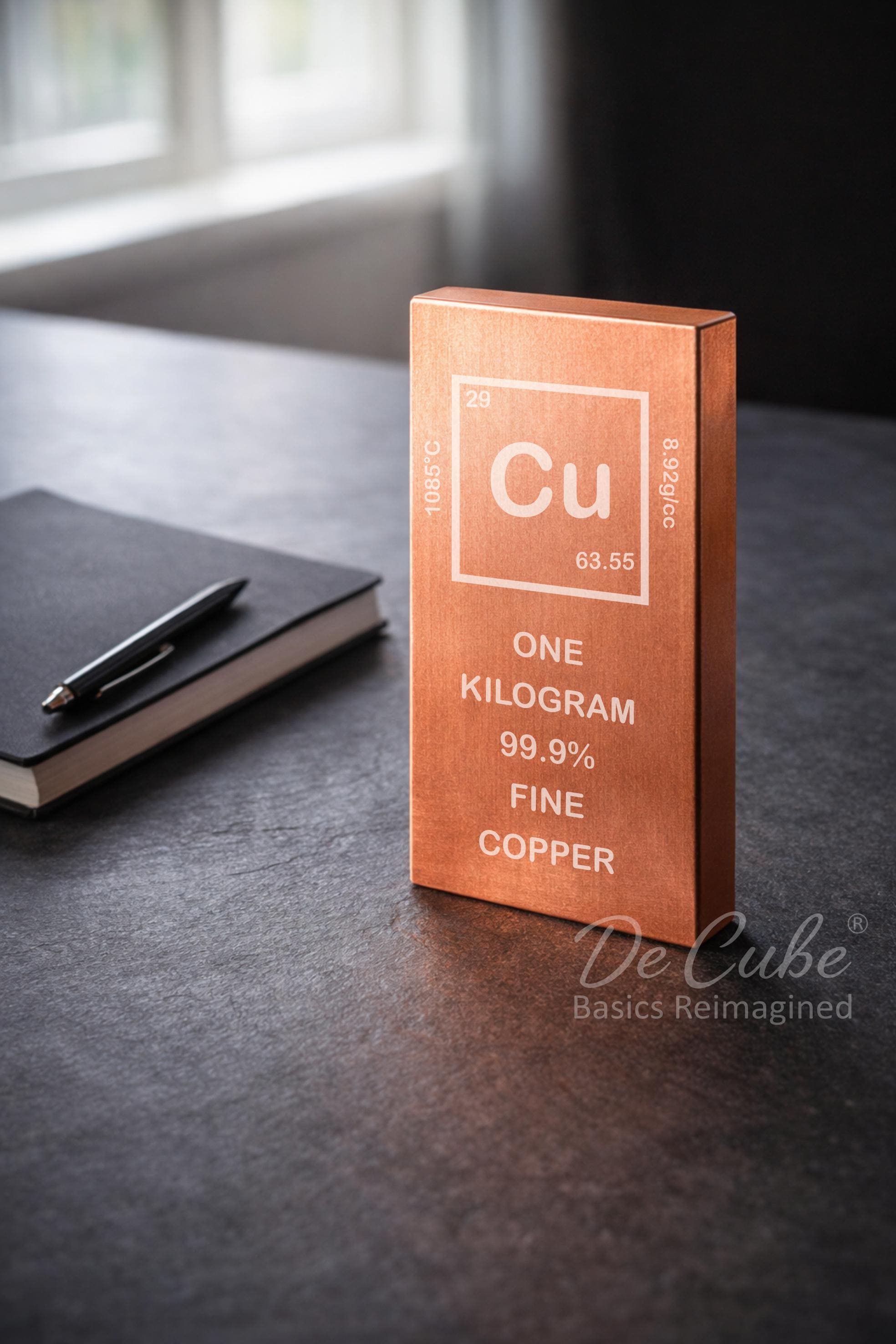 Copper Ingot 1kg 2.2lb Pure Copper Solid Bullion Metal Bar for ...