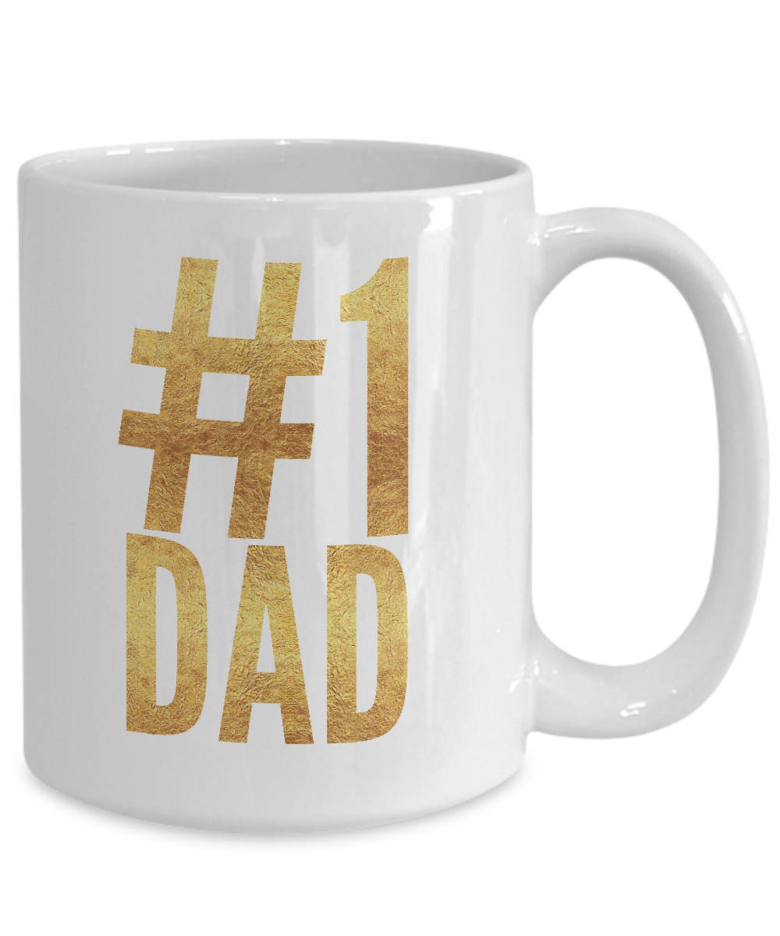 Number One Dad #1 Dad ~ Dad Coffee Mug ~ 2 Sizes Available ~ Whimsical ...