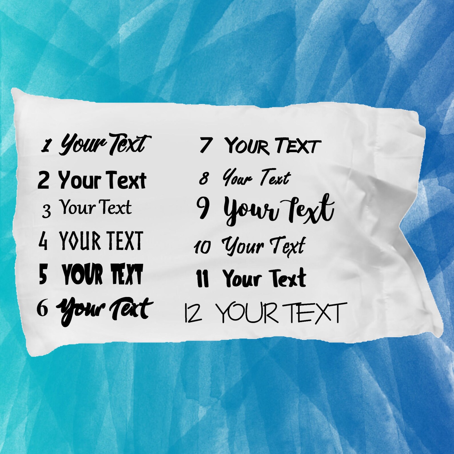 Custom Pillow Case ~ White Standard Microfiber Pillowcase ...