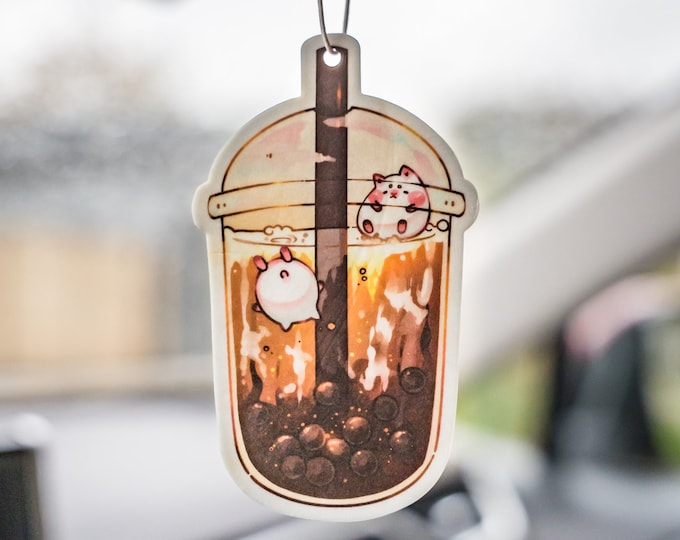Boba Air Freshener | Bubble Tea Air Freshener | Cinnamon Air Freshener ...