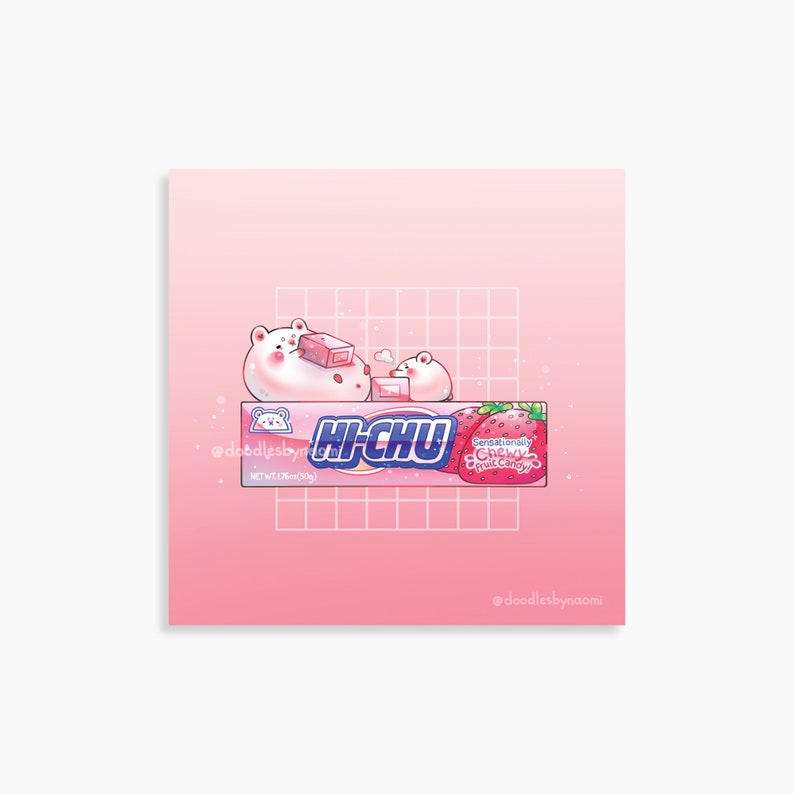 Hi-chew Art Print Cute Candy Art Print Cute Art Print - Etsy Canada