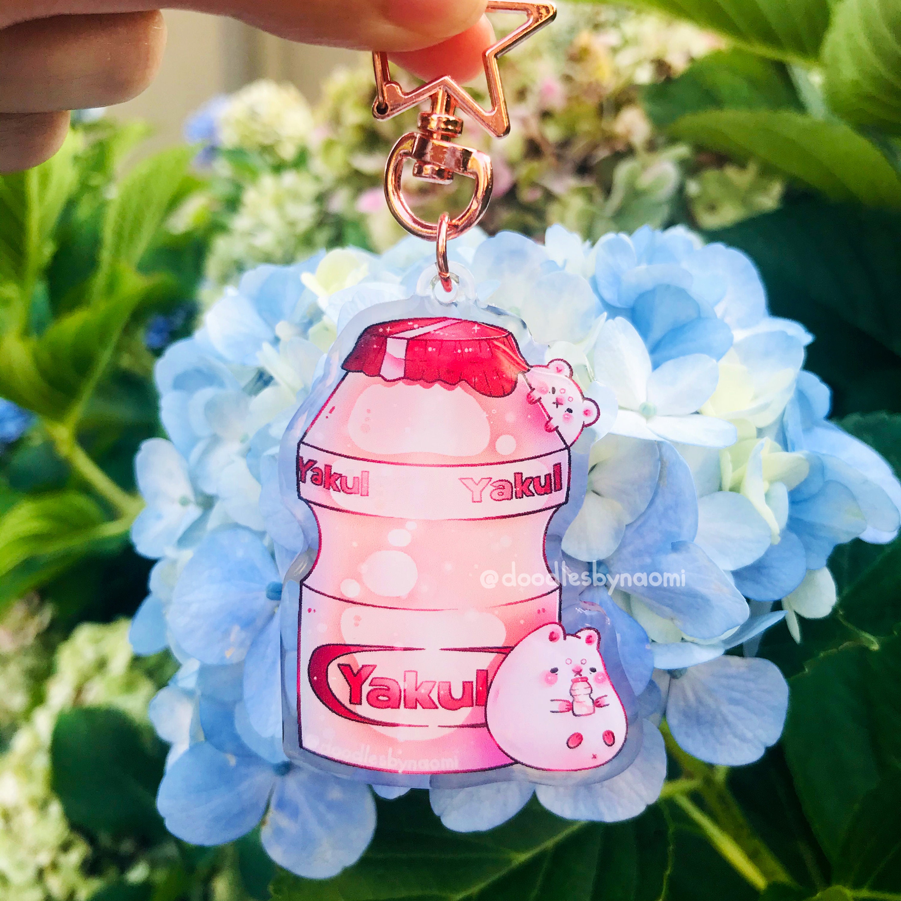 Yakult Keychain Snack Keychain Cute Hamster Keychain - Etsy Canada