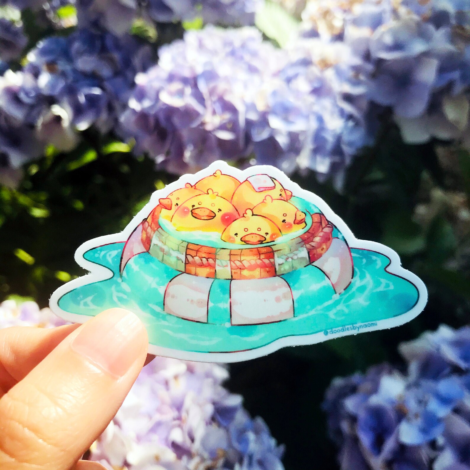 Cute Anime Duck Sticker Japanese Anime Sticker Cute Vinyl - Etsy