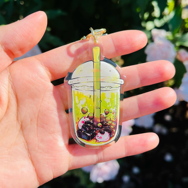 Bubble Tea Keychain Boba Keychain Cute Food Keychain - Etsy Canada
