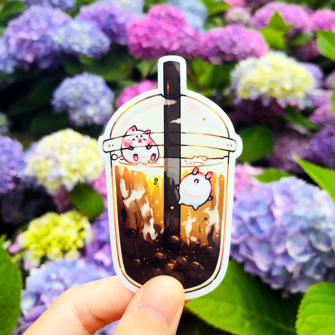 Brown Sugar Boba Sticker Bubble Tea Sticker Milk Tea - Etsy
