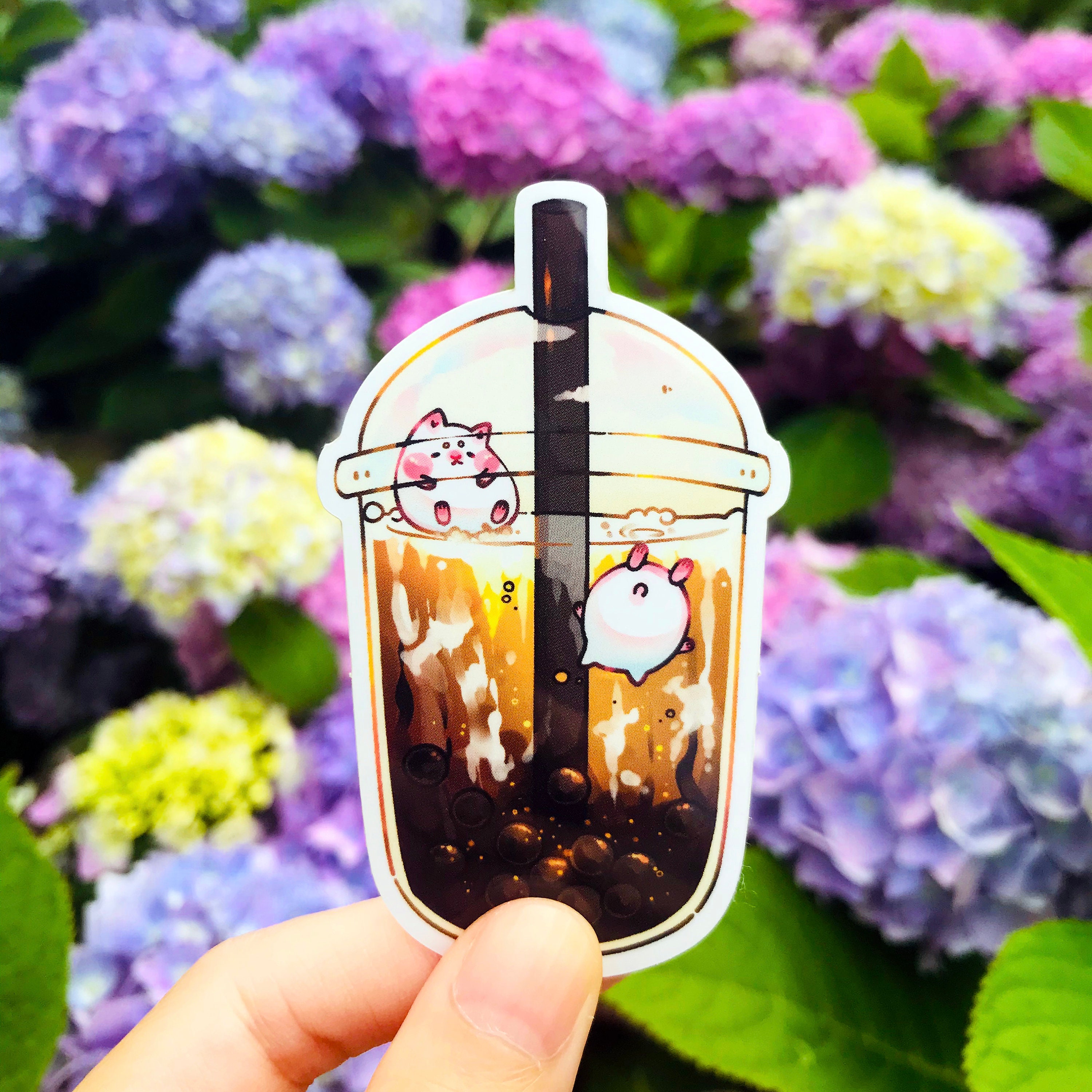 Brown Sugar Boba Sticker Bubble Tea Sticker Milk Tea - Etsy Canada