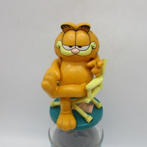 1980's GARFIELD Candy Machine Dispenser - Bubble Gum - Jim Davis - Odie ...