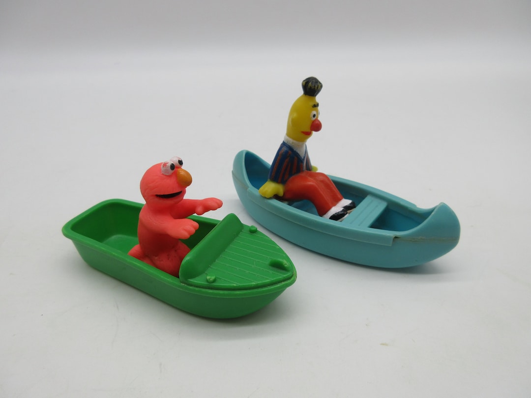 1990's Sesame Street Elmo & Bert Boat Ilco Vintage Fisher Price Little ...