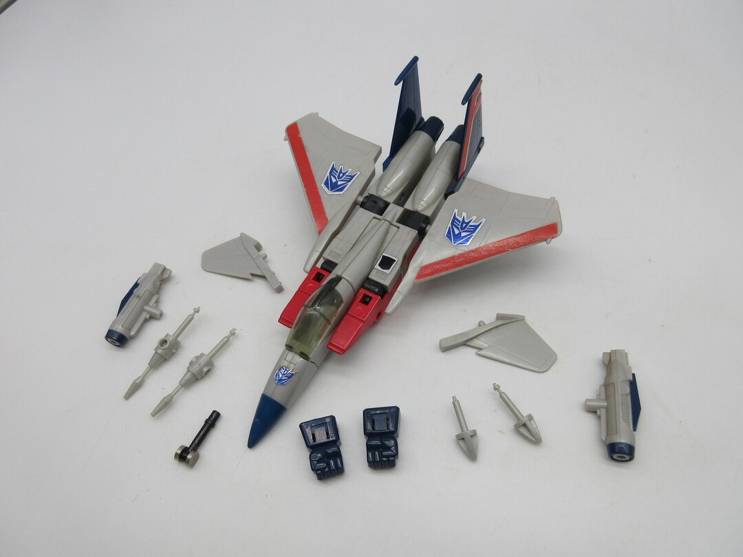 1984 STARSCREAM 100% Complete G1 Transformers Action Figure hasbro Autobot Decepticon - Etsy