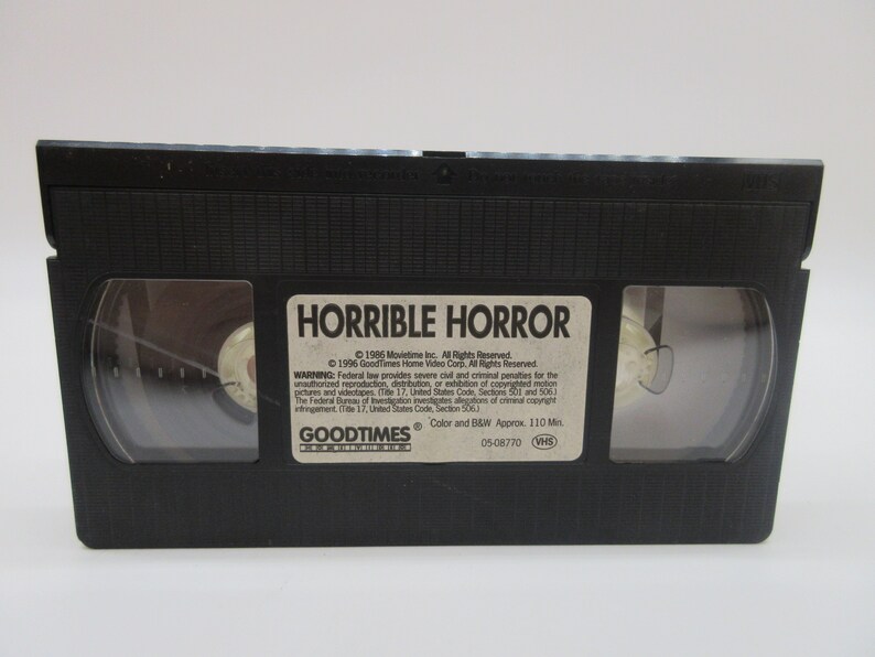1986 HORRIBLE HORROR VHS Cult Classic Video Cassette - Etsy