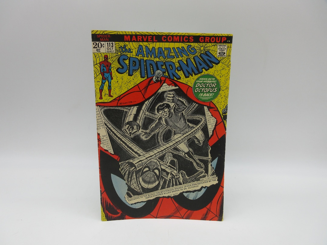 1972 the Amazing Spiderman 113 Marvel Comic Book 1st Hammerhead ...