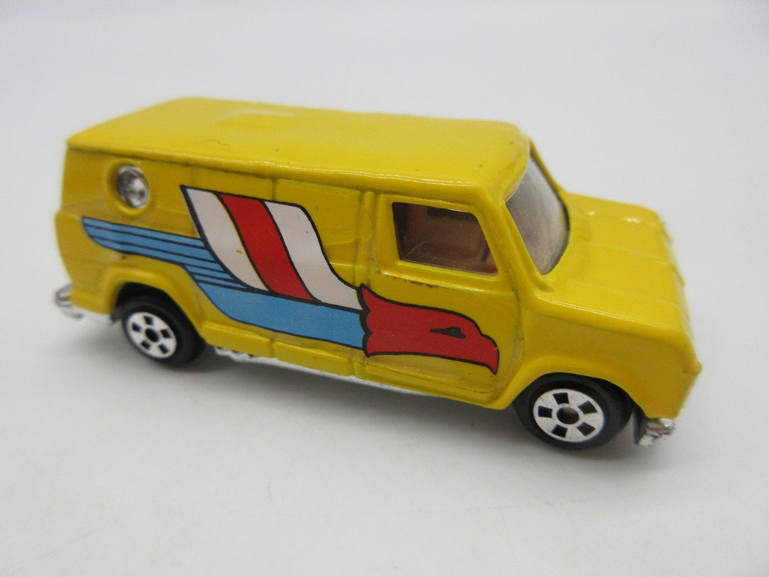 1980's Eagle Van - HUSKY - Die-cast Vintage - Black Wall - Etsy