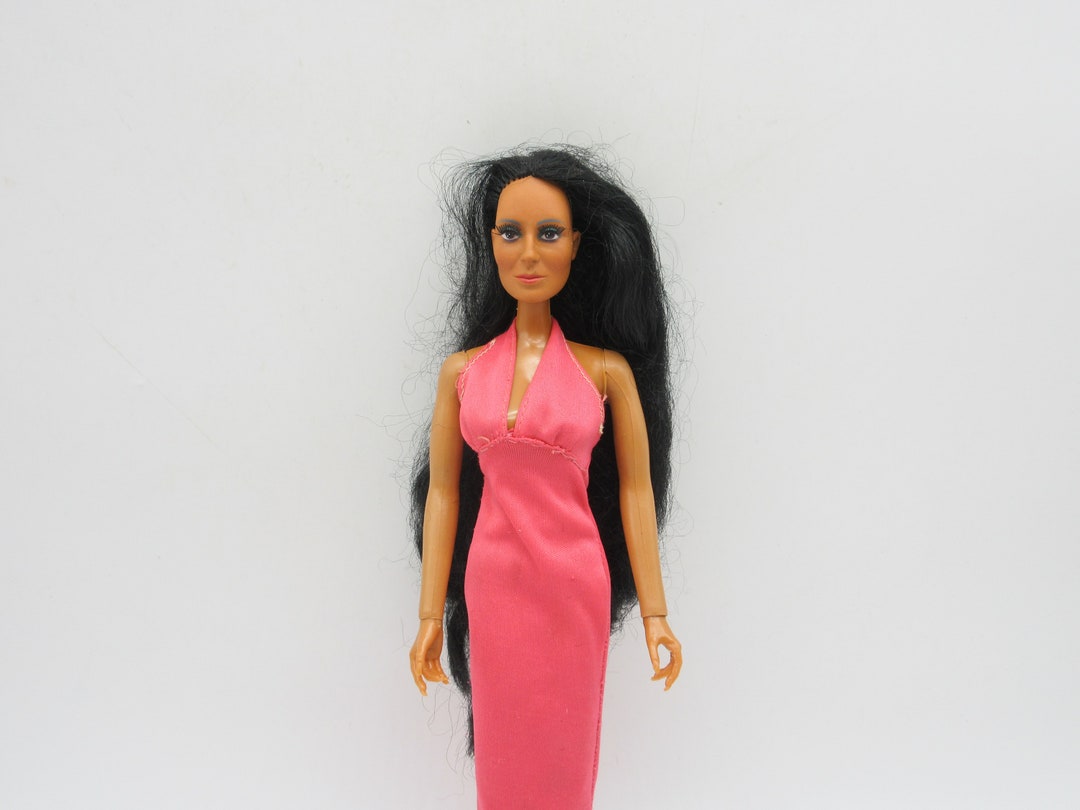 1975 CHER Mego Doll W/ Pink Dress Action Figure Doll Super Hero Marvel ...