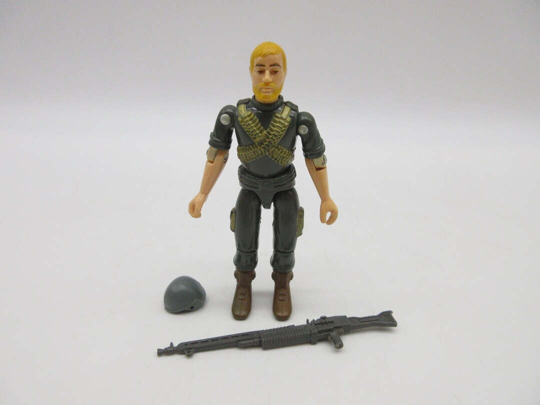 1982 Rock N Roll Straight Arm W/ Gun Helmet Gi Joe hasbro Action Figure ...