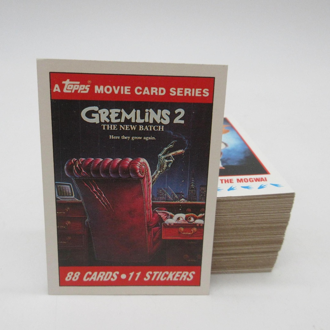 1990 GREMLINS 2 the New Batch Complete Set W/ 88 Cards + 11 Stickers ...