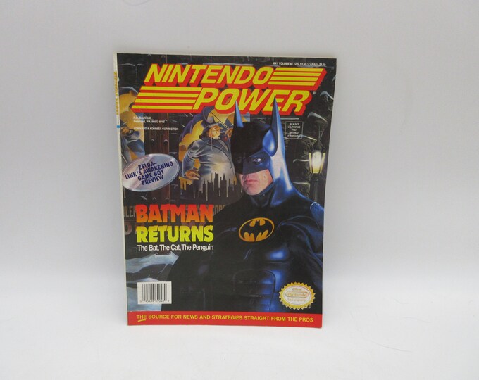 1993 48 NINTENDO POWER Magazine W/ Poster Issue NES Nintendo Volume Vol ...