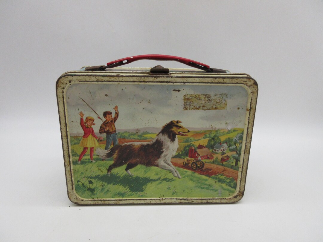 1962 Pets & Pals LASSIE Metal LUNCHBOX Lunch Box - Etsy