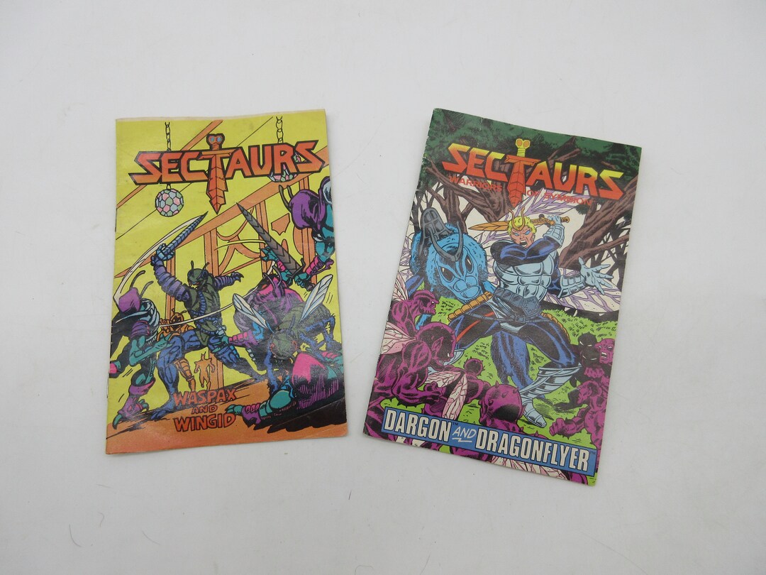 1983 SECTAURS Mini Comic Coleco Action Figure Vintage - Etsy