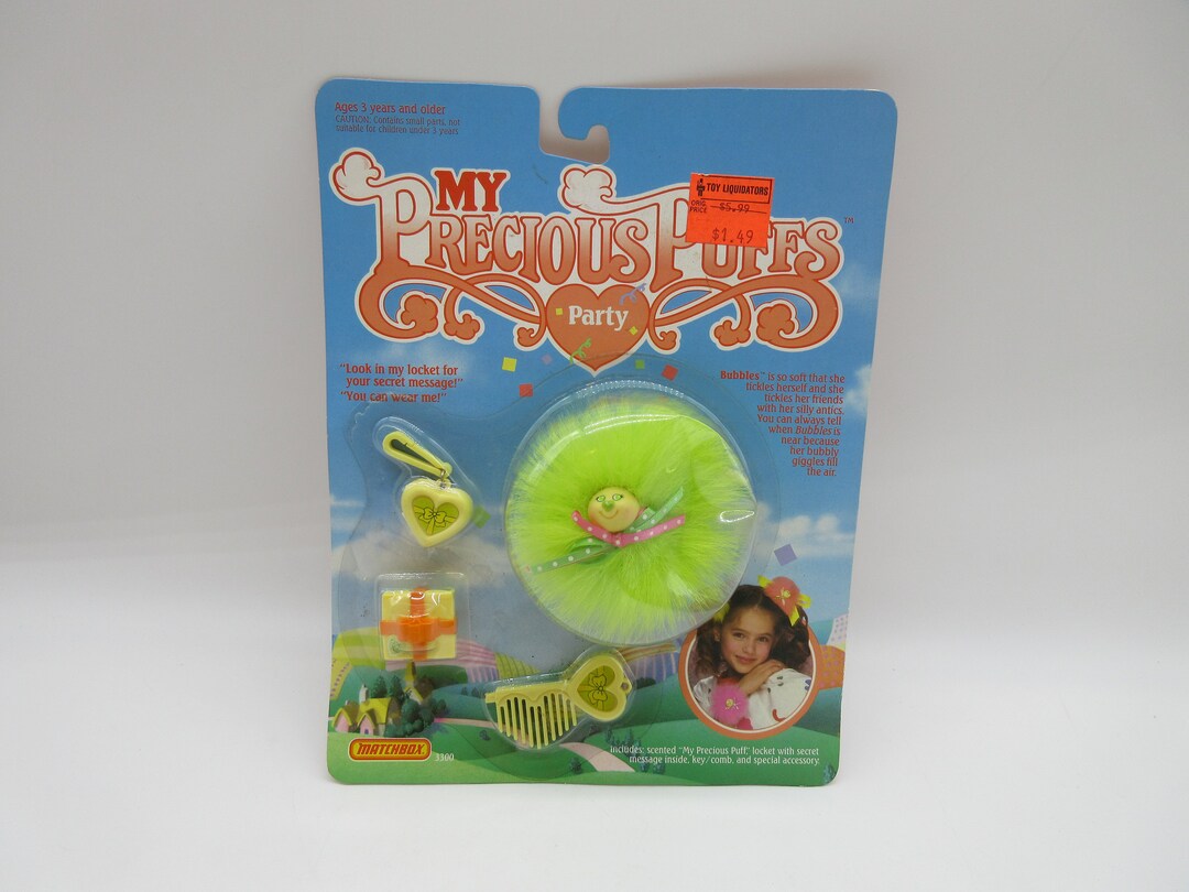 1987 MY PRECIOUS PUFFS - Bubbles - Green - by Matchbox - Moc - Sealed ...