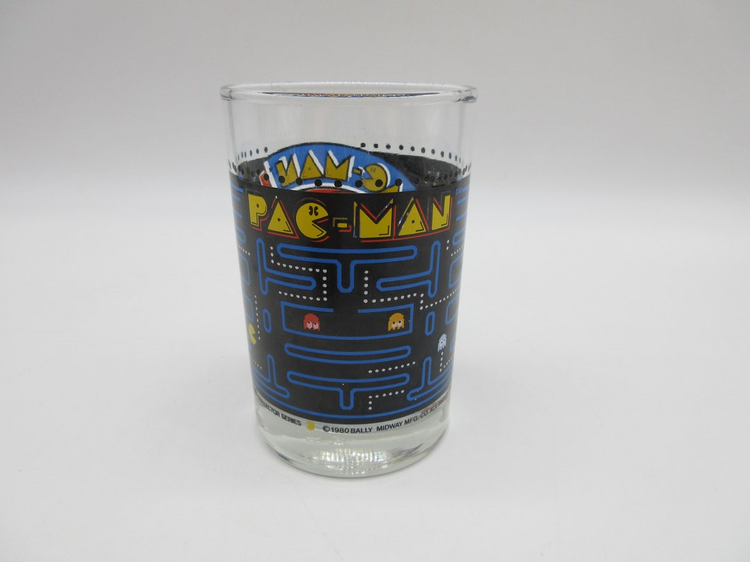 1981 PAC-MAN GLASS From Arby's Video Game Atari Complete Box Action ...