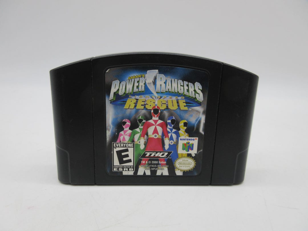 2000 MMPR Lightspeed Rescue - Mighty Morphin Power Rangers N64 ...