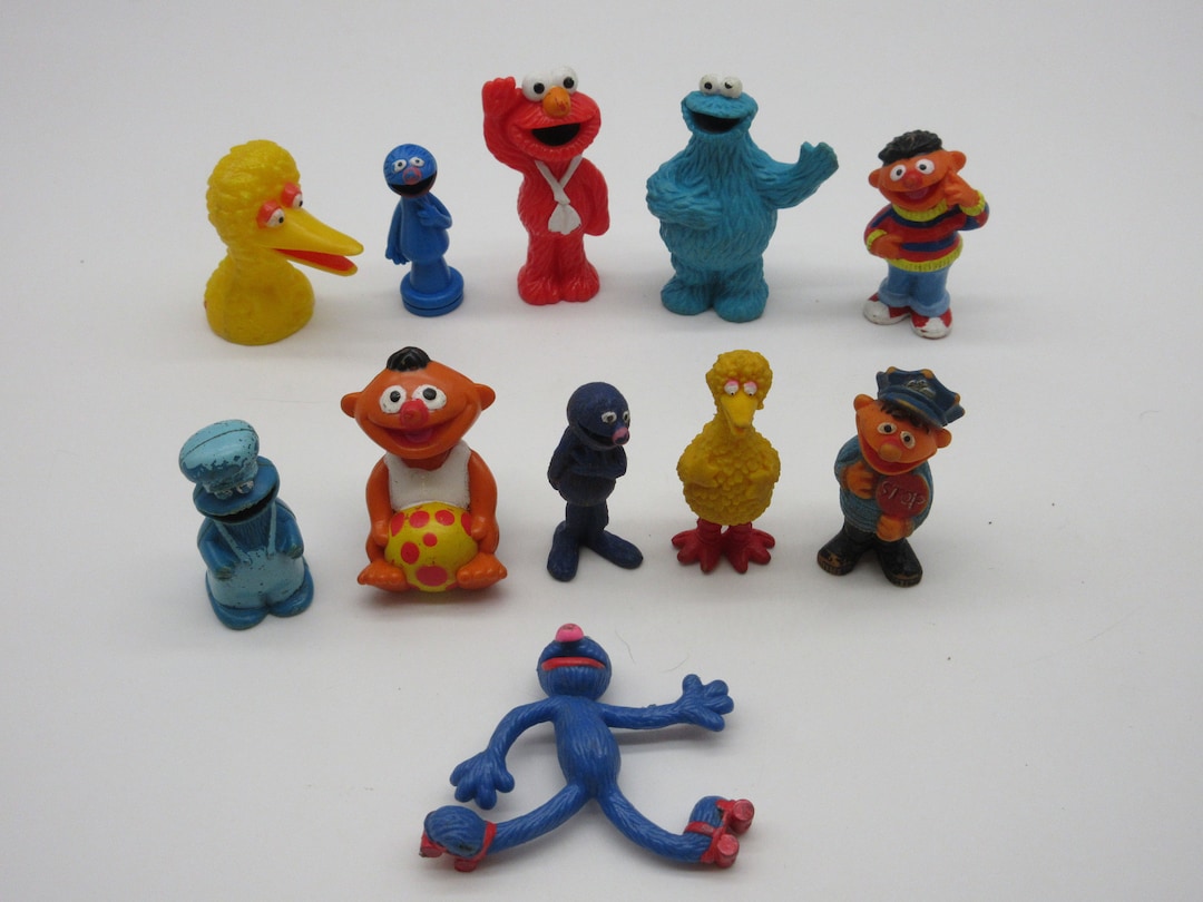 Vintage Sesame Street Figure Lot - Sesame Street - Applause - Fisher ...