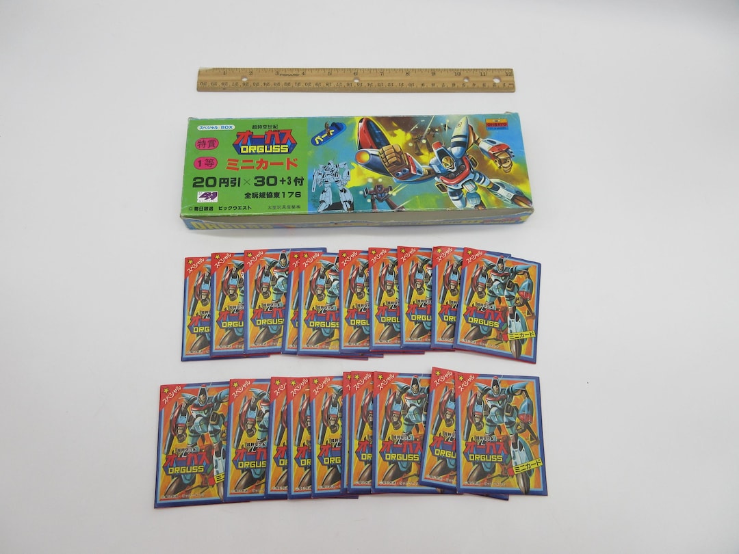 1980's *rare* Robotech Super Dimension Orguss Mini Card Macross ...