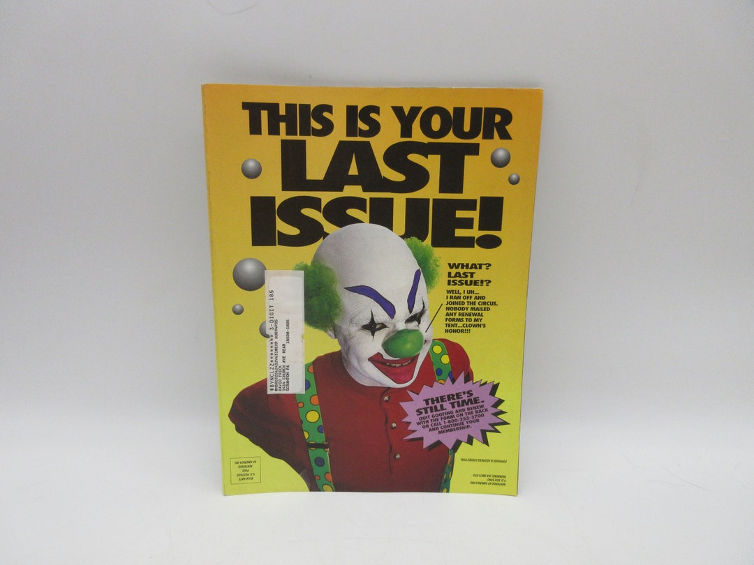 1994 #63 Last Issue Clown Cover NINTENDO POWER Magazine W/ Poster ...