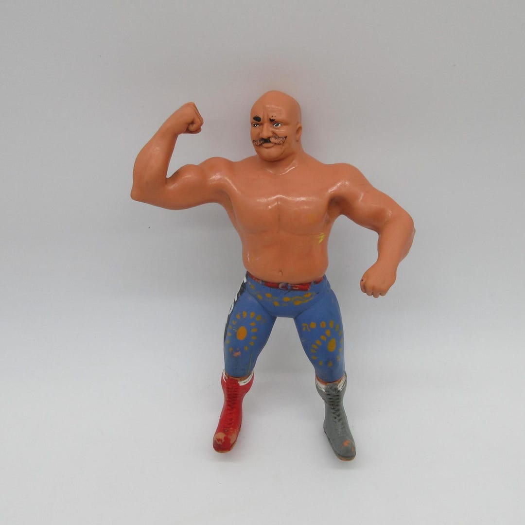 1985 IRON SHEIK - 8" LJN Rubber - Wrestlers - Wwf Wwe - Rubber Figure ...