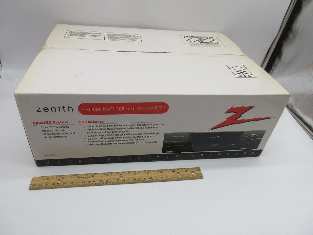 1990's ZENITH VCR Factory Sealed New in Box - VRC420 - VHS - Video ...